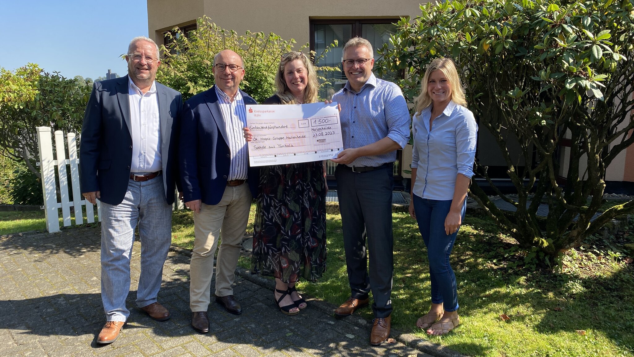 Finanzielle Unterstützung: 1.500 Euro für den Hospizverein - Marienheide