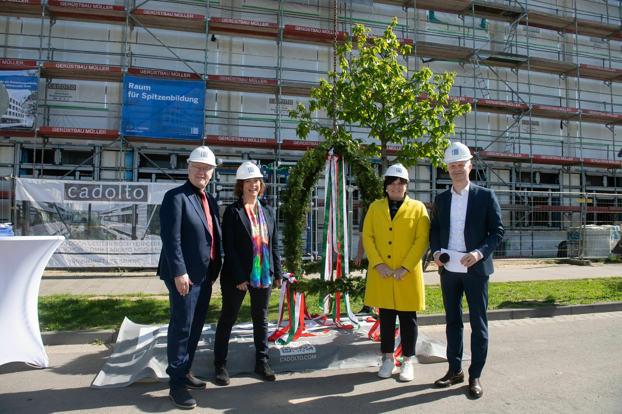 Richtfest Rotationsgebäude: Richtfest am Campus - Bonn Innenstadt