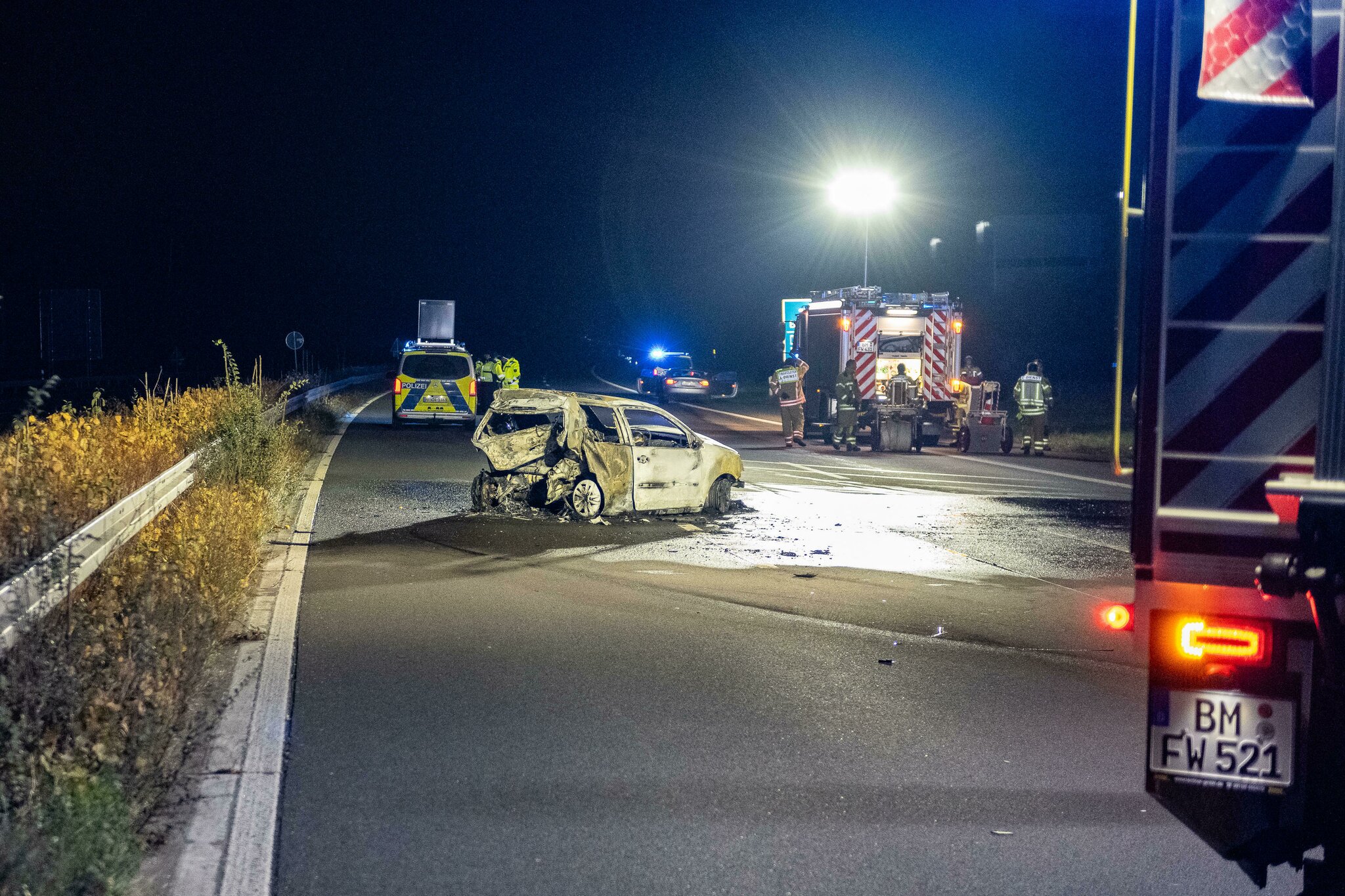 Unfall A555 Wesseling