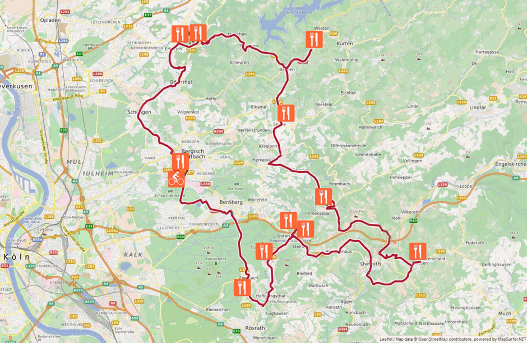 Von Biergarten zu Biergarten: Unsere Radtour quer durch das Bergische Land
