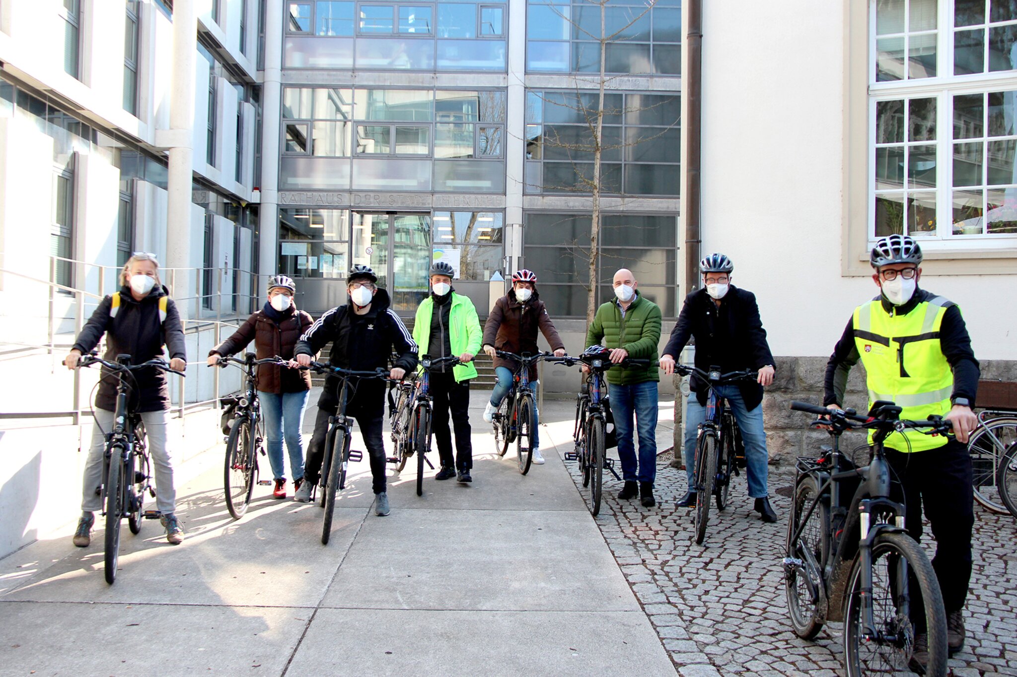Mit dem Rad vor Ort: Vorschläge für Radpendlerrouten wurden in Augenschein genommen - Hennef