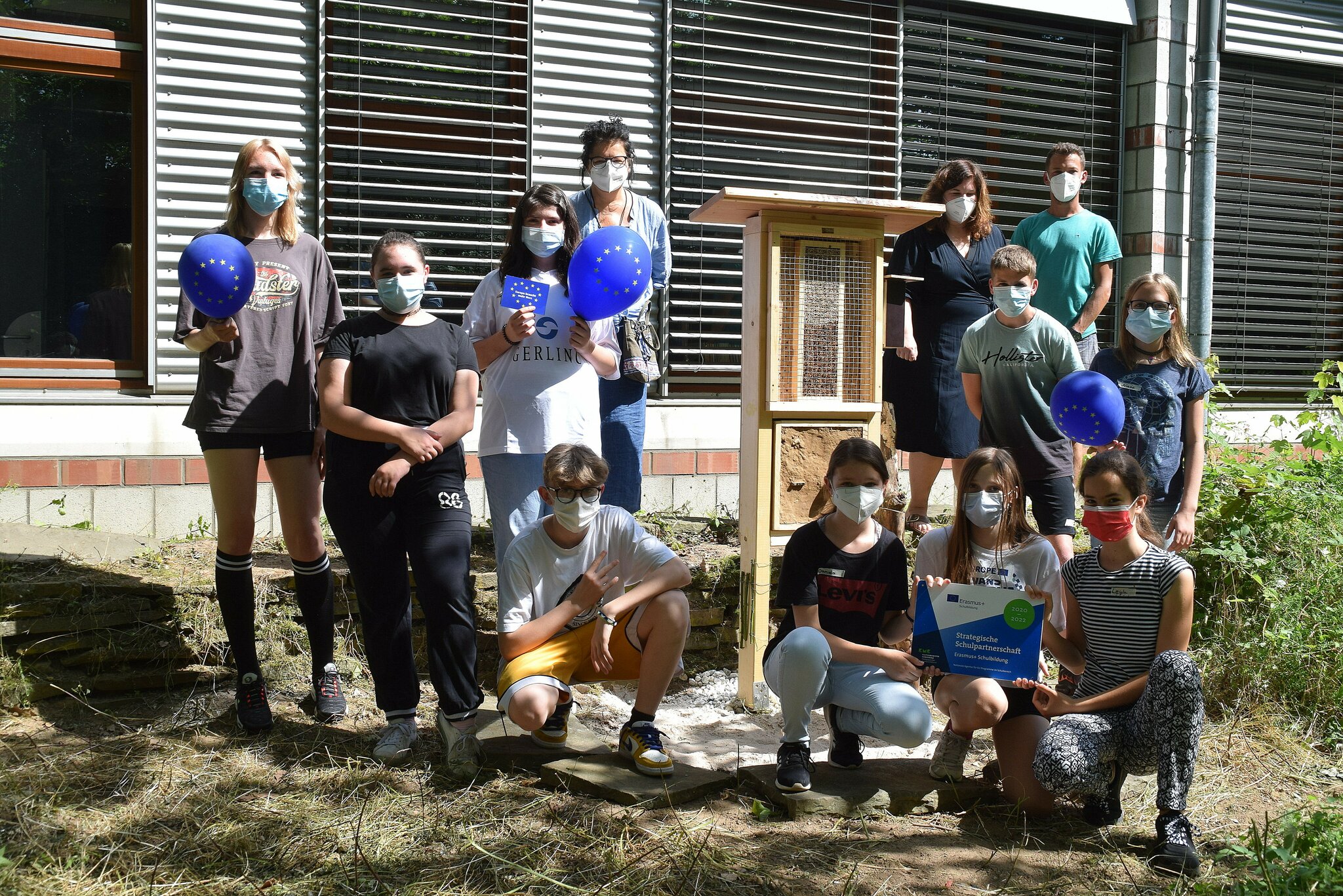 Erasmusprojekt an der Europaschule: Schüler bauten Nisthilfen - Bornheim