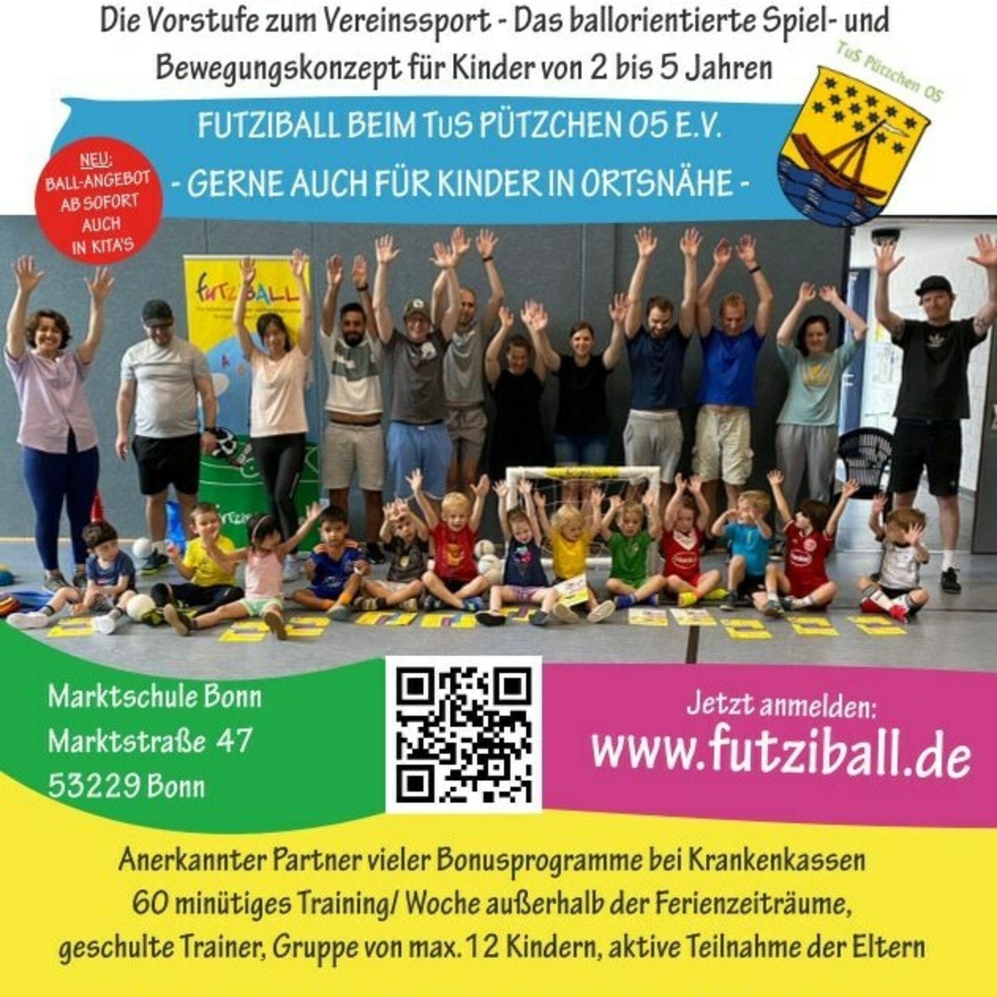 Futziball bei TuS Pützchen 05: ⚽💚 Futziball für 2-5 Jahre jetzt auch ...