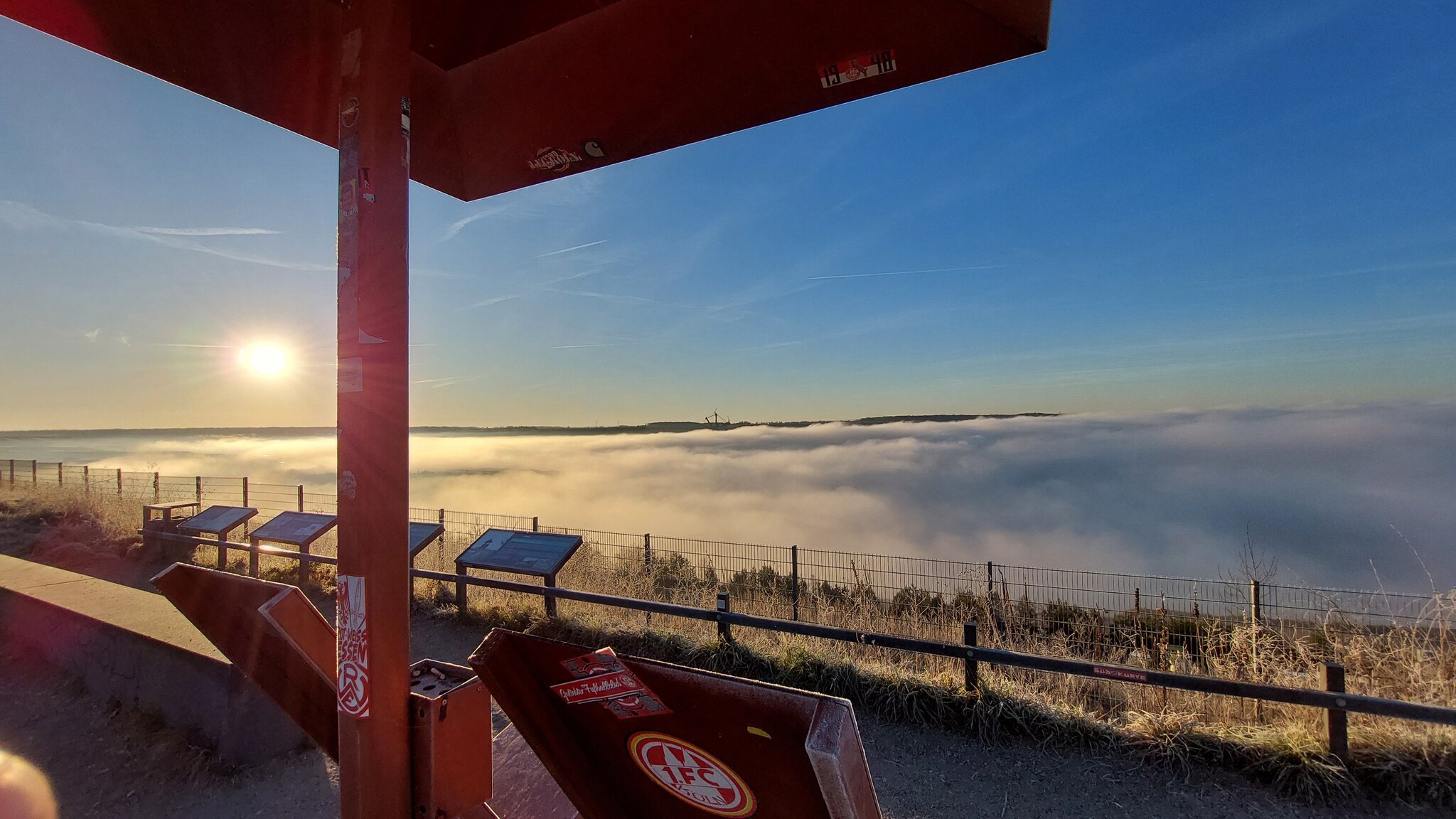 Aussichtspunkt Terra Nova: Unter den Wolken - Rhein-Erft