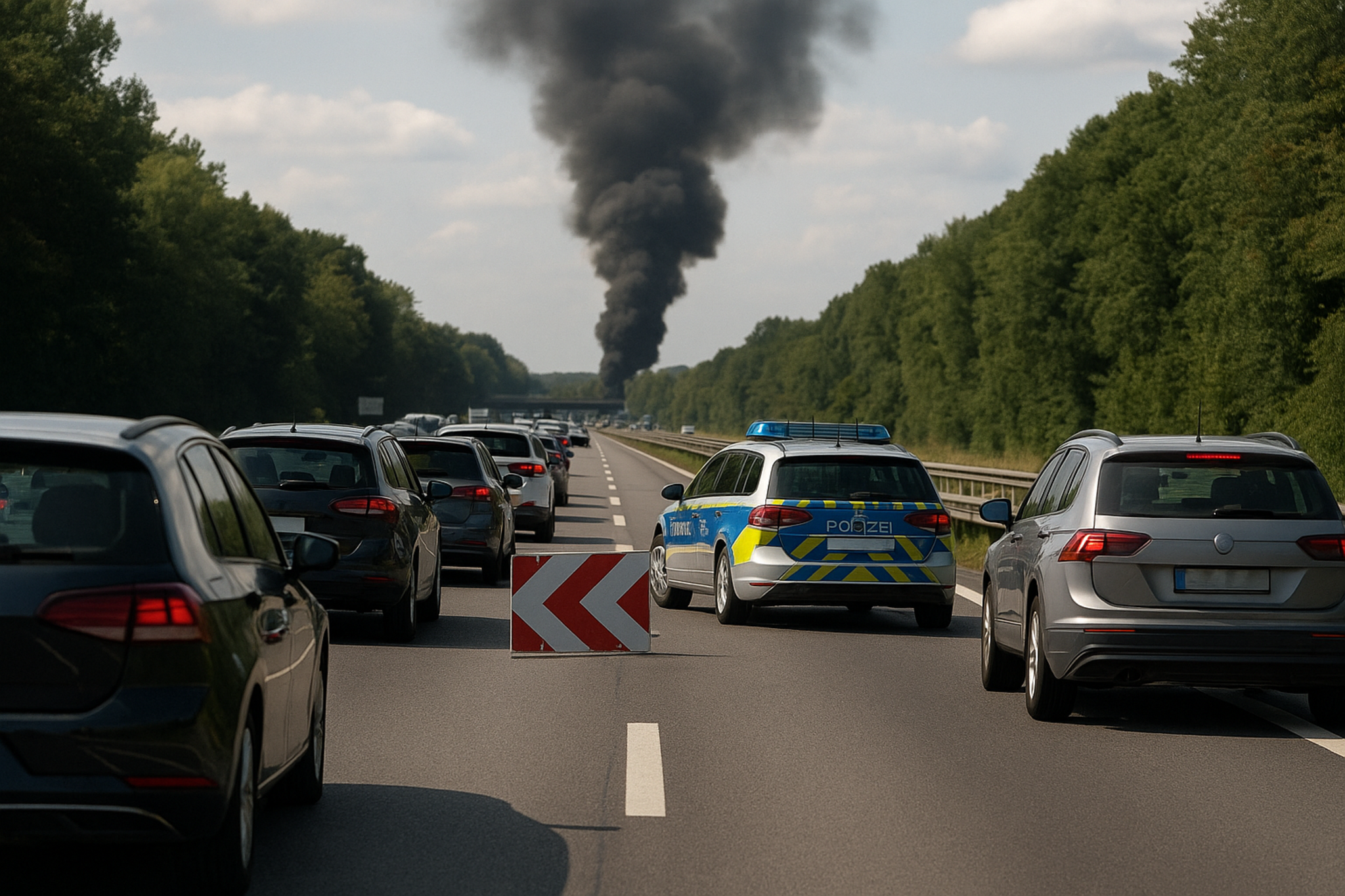 UPDATE 3: Unfall auf A59: Autobahn teilweise freigegeben - Ein Toter ...